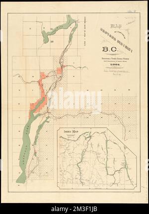 Map of portion of Osoyoos District : British Columbia , Osoyoos Lake ...