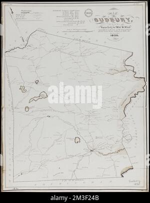 Wayland ,. Wayland Historical Maps and Plans Stock Photo - Alamy