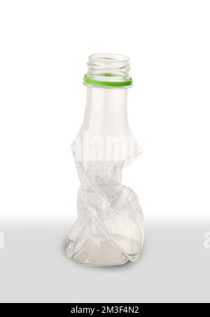 a small plastic bottle of lemonade on a white background Stock Photo ...