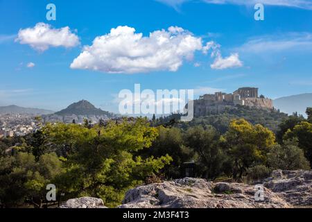 Parthenon Temple on the Acropolis Holy Rock Athens, Greece. Greek ...