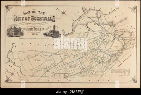Map of the City of Somerville , Somerville Mass., Maps, Massachusetts ...