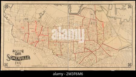 Map of the City of Somerville , Somerville Mass., Maps, Massachusetts ...