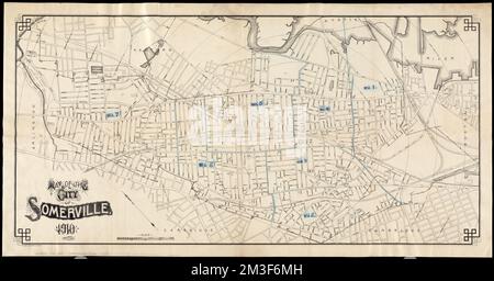 Map of the city of Somerville , Somerville Mass., Maps Norman B ...