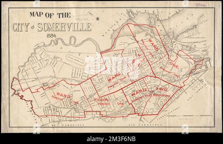 Map of the city of Somerville , Somerville Mass., Maps Norman B ...