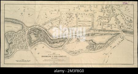 Map of Brookline and vicinity , Brookline Mass., Maps, Brighton Boston ...
