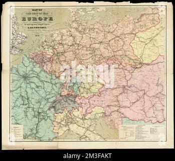 Map of Europe : compiled from the latest authorities , Napoleonic Wars ...