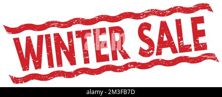 WINTER SALE text written on green grungy stamp sign Stock Photo - Alamy
