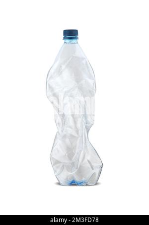 empty plastic bottle with drops on white background Stock Photo - Alamy