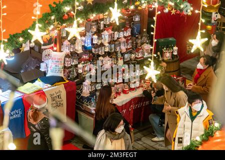 SHANGHAI, CHINA - DECEMBER 15, 2022 - The German Christmas Market is ...