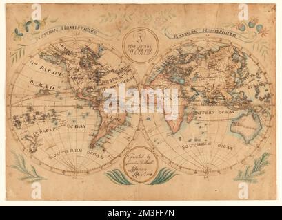Map of the world , World maps Norman B. Leventhal Map Center Collection ...