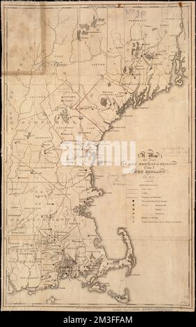 A map of the Yearly Meeting of Friends for New England : 1850 , Society ...