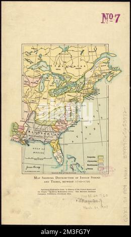 North American Map, 1710 Stock Photo - Alamy