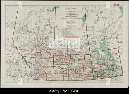 Map of Manitoba, Saskatchewan and Alberta : showing the number of ...
