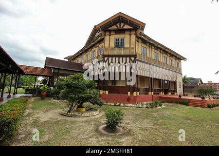 Ipoh, Perak, Malaysia - November 2012: The exterior facade of a ...