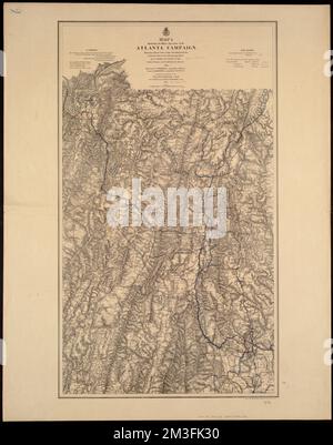 Map(s) illustrating the military operations of the Atlanta campaign ...