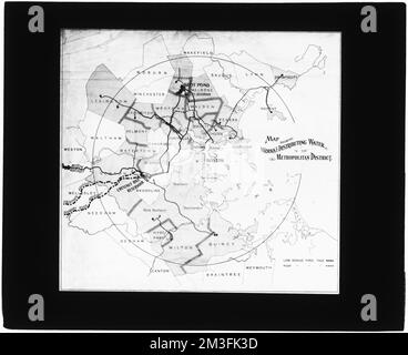 Maps, map showing works for distributing water in the Metropolitan ...