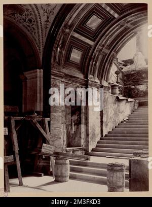 The grand staircase. , Public libraries, Stairways, Sculpture, Lions ...