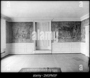 Marblehead, 169 Washington Street, interior, Saint Jeremiah Lee mansion ...
