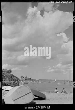 Marblehead, beach scene , Beaches, Boats. Samuel Chamberlain Photograph ...