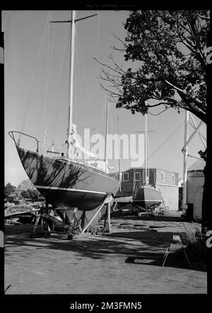 Marblehead, boats in dry dock , Boats, Boat & ship industry. Samuel ...