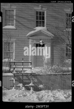 Marblehead, doorway, snow , Architecture, Dwellings, Snow. Samuel ...