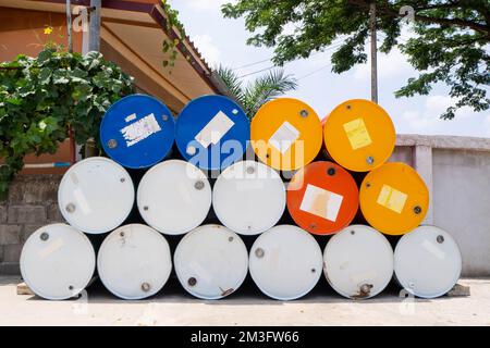 200 liter fuel tanks, including green tanks, black tanks, red yellow ...