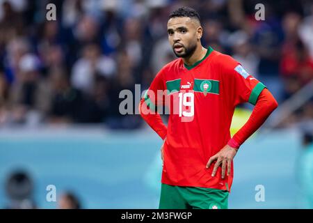 Morocco's Youssef En-Nesyri reacts during the Africa Cup of Nations ...
