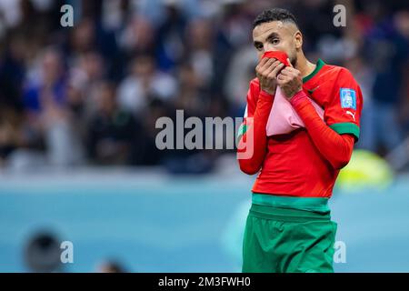 Morocco's Youssef En-Nesyri reacts during the Africa Cup of Nations ...