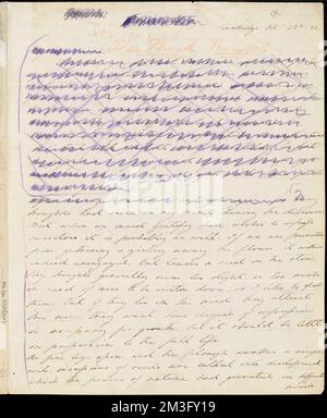 Margaret Fuller autograph letter (incomplete) to William Henry Channing ...