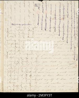 Margaret Fuller autograph letter signed to W.H. Channing, Jamaica Plain ...