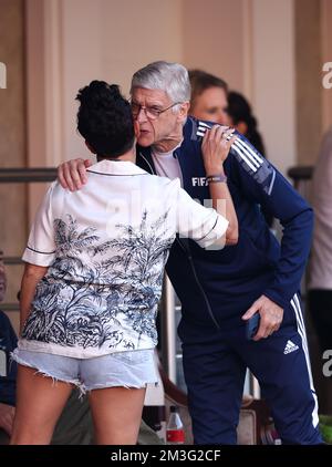 FIFA's Chief of Global Football Development Arsene Wenger watches the ...