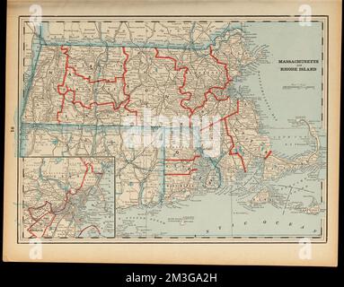 Massachusetts and Rhode Island ,. Robert E. Diefenbach Map Collection ...