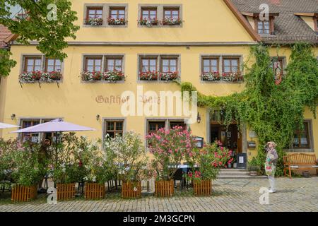 Gasthof Butz, Kapellenplatz, Rothenburg ob der Tauber, Bayern ...