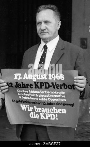 Communists demonstrated in front of the Duesseldorf city council on 26 ...