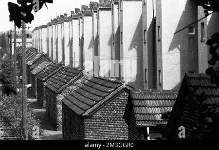 Negative highlights in the Ruhr area in the years 1965 to 1971. . Air ...