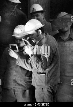 The production of steel products, as here at the Neunkirch ironworks in ...