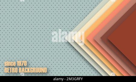 Realistic retro design in futuristic style. Abstract geometric 1970's ...