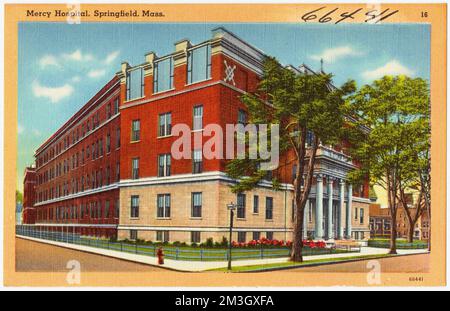 Springfield Hospital, Springfield, Mass. , Hospitals, Tichnor Brothers ...