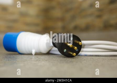 Electric plug with wires for connecting the generator. Special ...