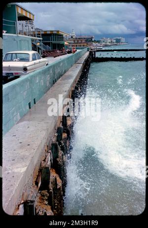 Miami Beach, Florida , Piers & wharves, Coastlines, Seas. Edmund L ...