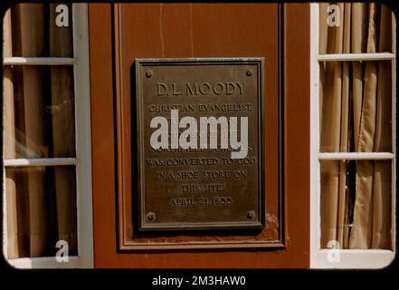 D. L. Moody tablet , Historical markers, Plaques, Moody, Dwight Lyman ...
