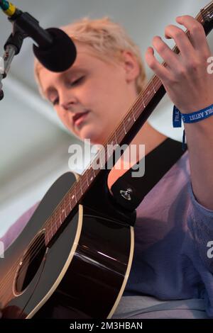 Newport Folk Festival - Laura Marling in concert Stock Photo - Alamy