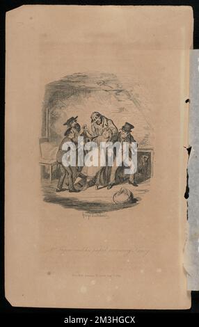 "Mr. Fagin and his pupil recovering Nancy." From "Oliver Twist" by Boz ...