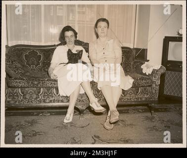Mrs. Stevens and Miss Hull , Dogs. Leon Abdalian Collection Stock Photo ...