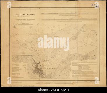 Nantucket Harbor, Massachusetts , Nautical charts, Massachusetts ...