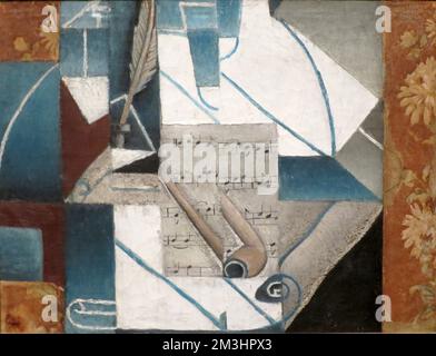 Pen and Pipe by Juan Gris is a cubist artwork from the early 20th ...