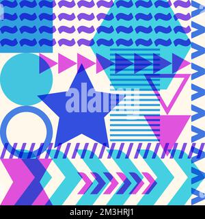 Abstract colored geometric star pattern. Good for web page, wallpaper ...