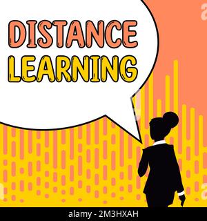 Writing displaying text Distance Learning. Business concept educational ...