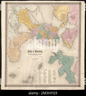 A new & complete map of the city of Boston, and precincts including ...