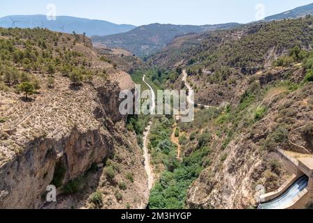 The Beznar dam in the Lecrin Valley in Andalusia, Spain Stock Photo - Alamy